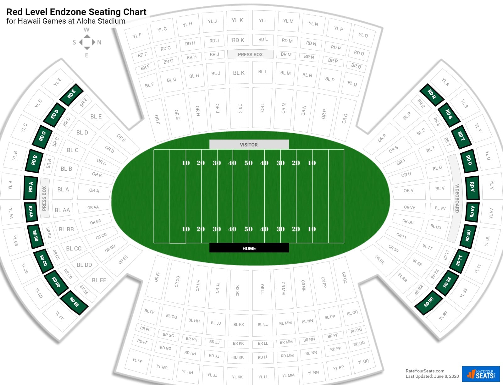 Aloha Stadium Seating Chart