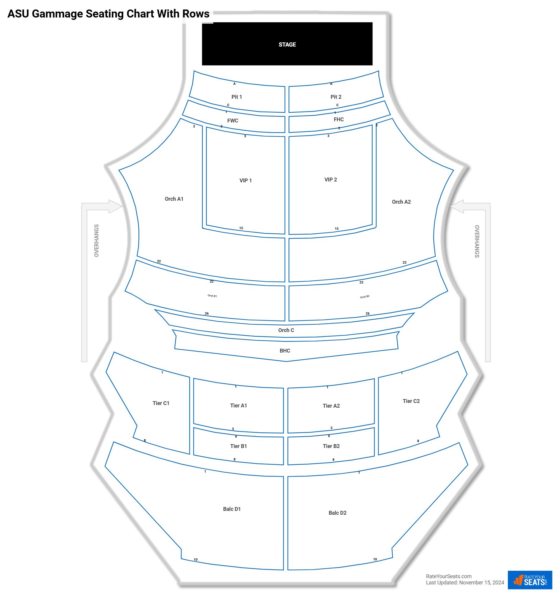 ASU Gammage Seating Chart - RateYourSeats.com ASU Gammage Seating Chart - RateYourSeats.com