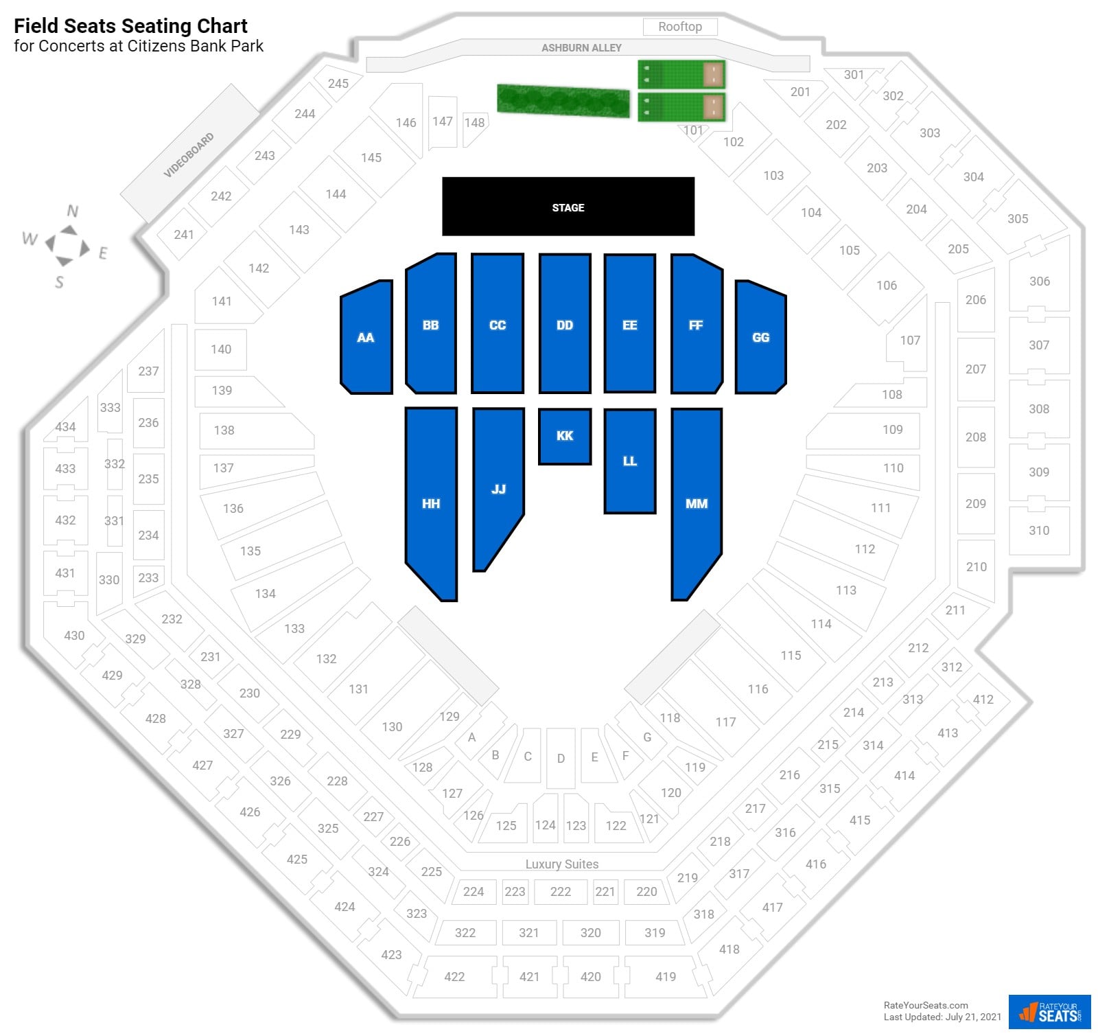 Citizens Bank Park Seating Chart With Seat Numbers View - Infoupdate.org