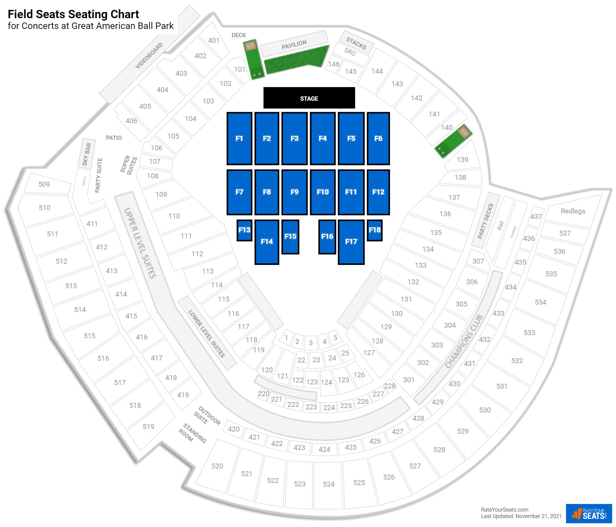 Great American Ball Park Seating Chart Section 513 At Great American