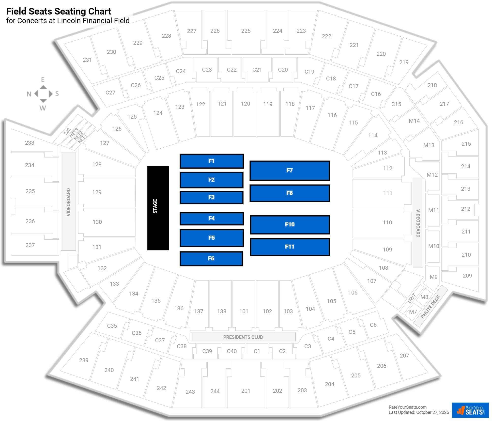 Park Lincoln Financial Seating Chart