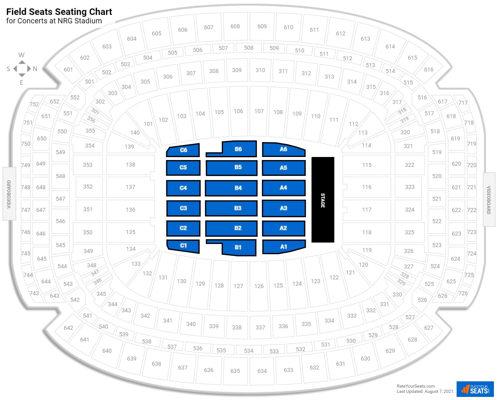 Nrg Stadium Interactive Seating Chart With Seat Numbers - Infoupdate.org