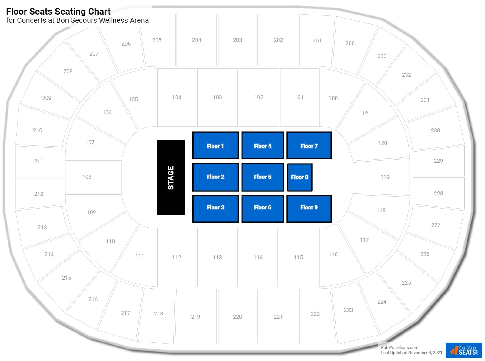Bon Secours Wellness Arena Seating Chart