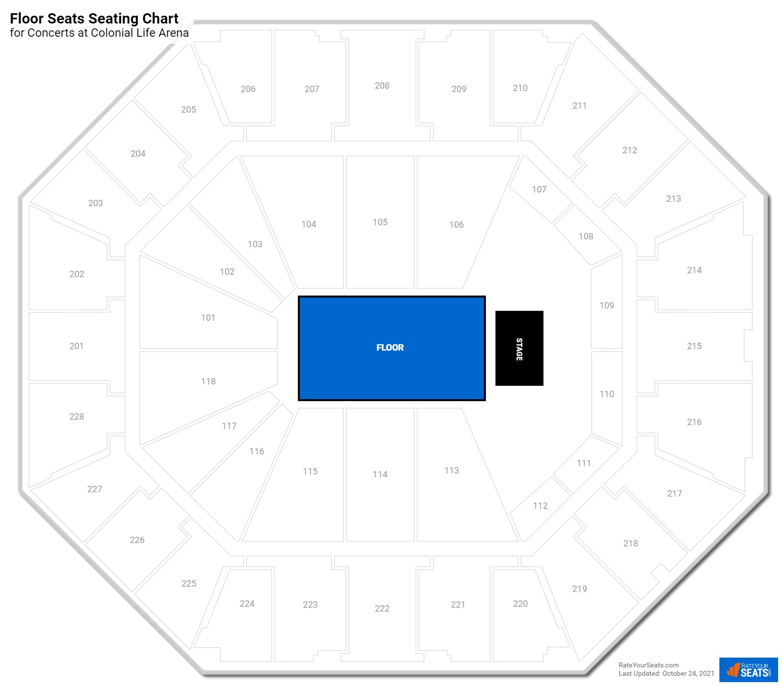 Colonial Life Arena Seating Chart Concert Picture Of Colonial Life