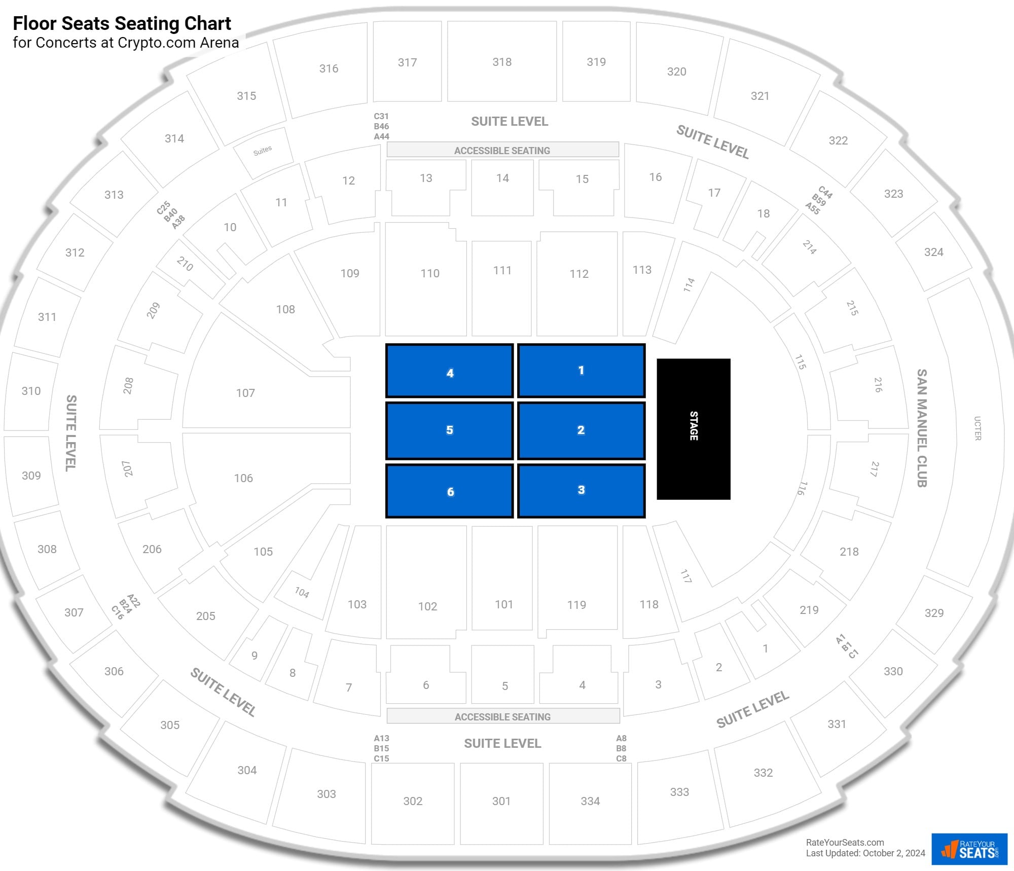 Staples Detailed Seating Chart