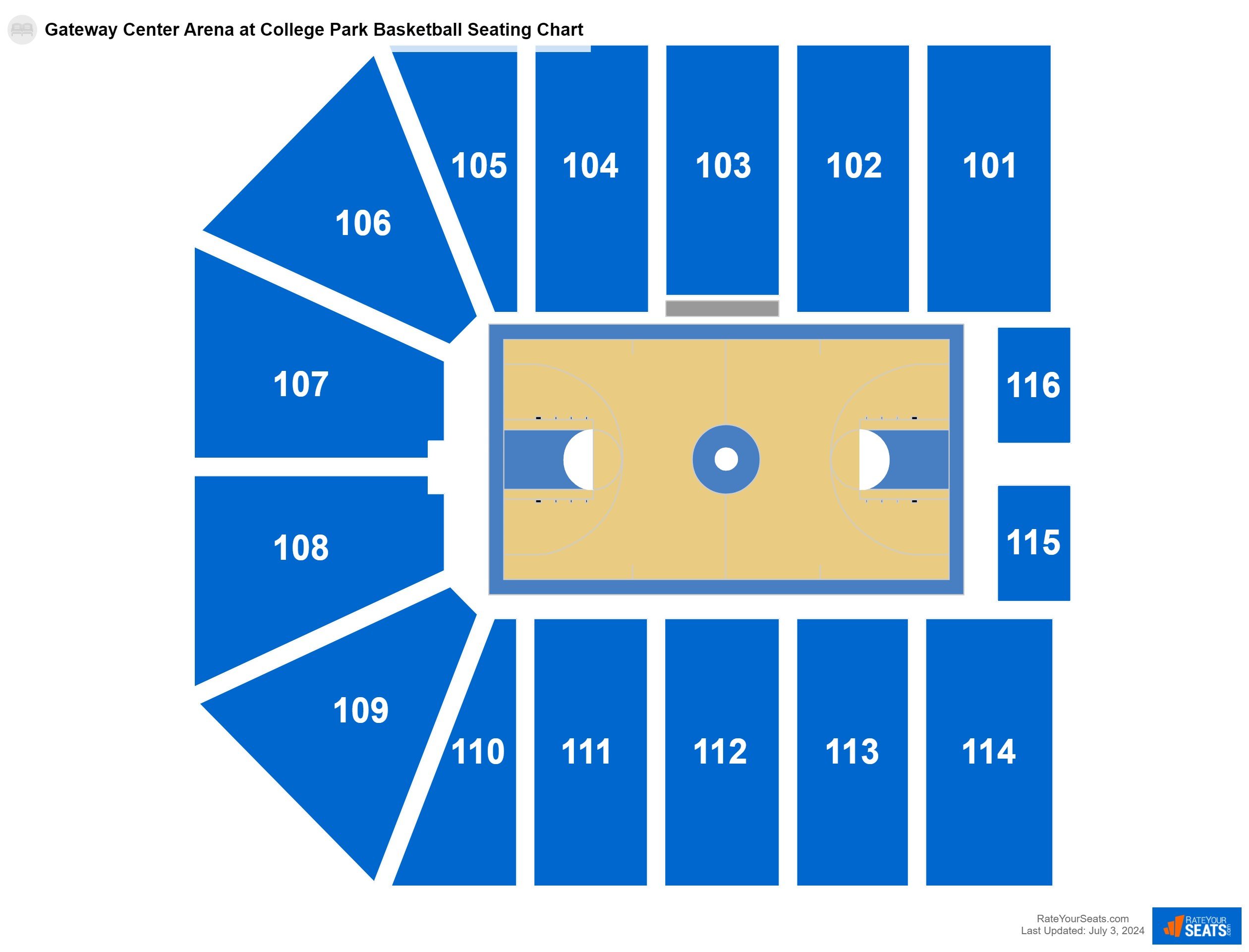 Gateway Center Arena at College Park Seating Chart - RateYourSeats.com Gateway Center Arena at College Park Seating Chart - RateYourSeats.com