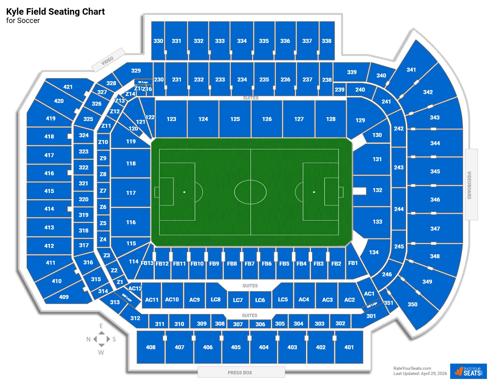 Kyle Field Seating Charts - RateYourSeats.com