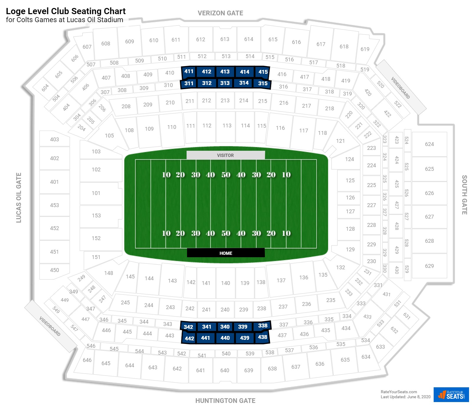 Colts Stadium Seating Chart