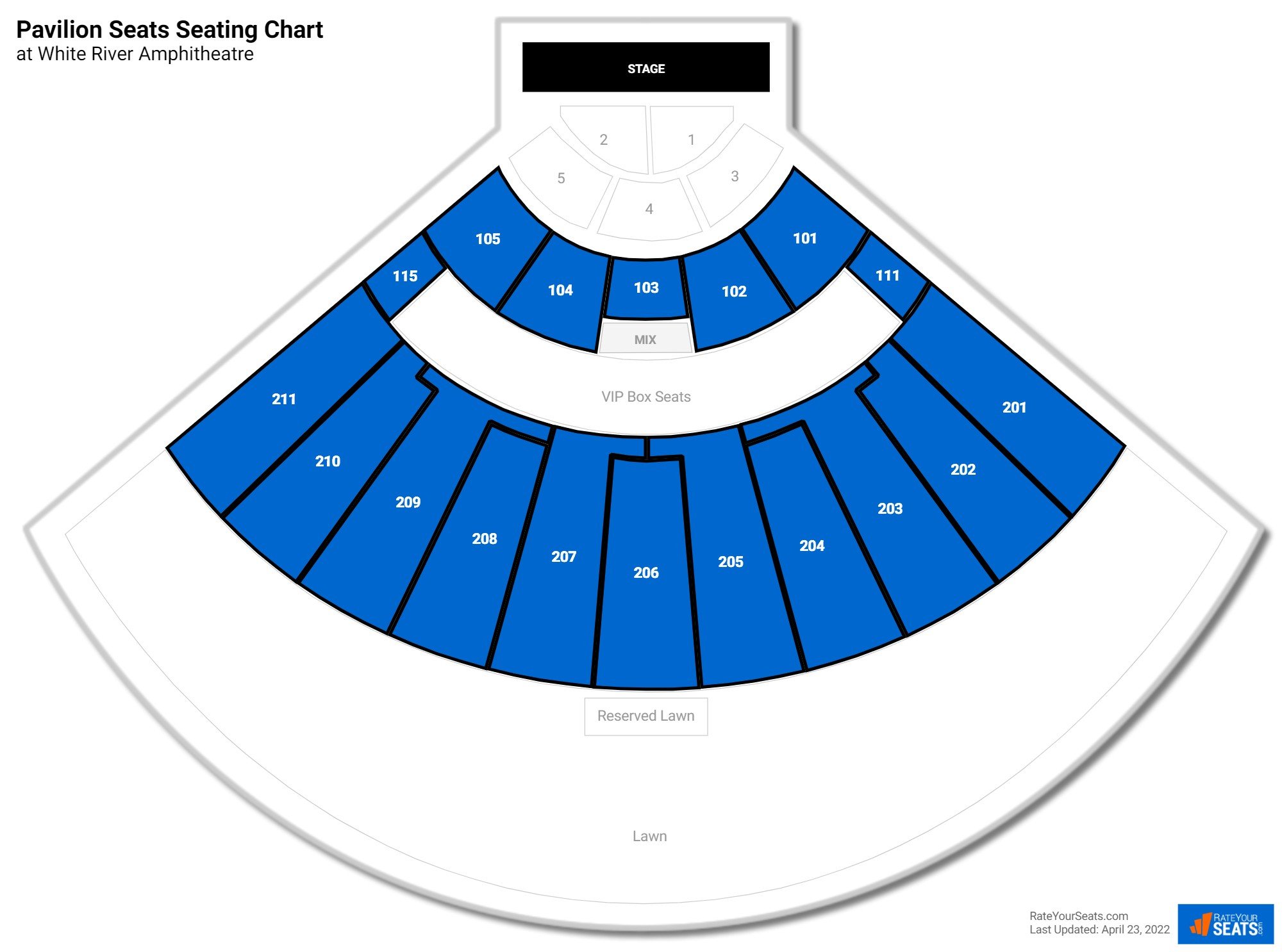White River Amphitheatre Pavilion Seats