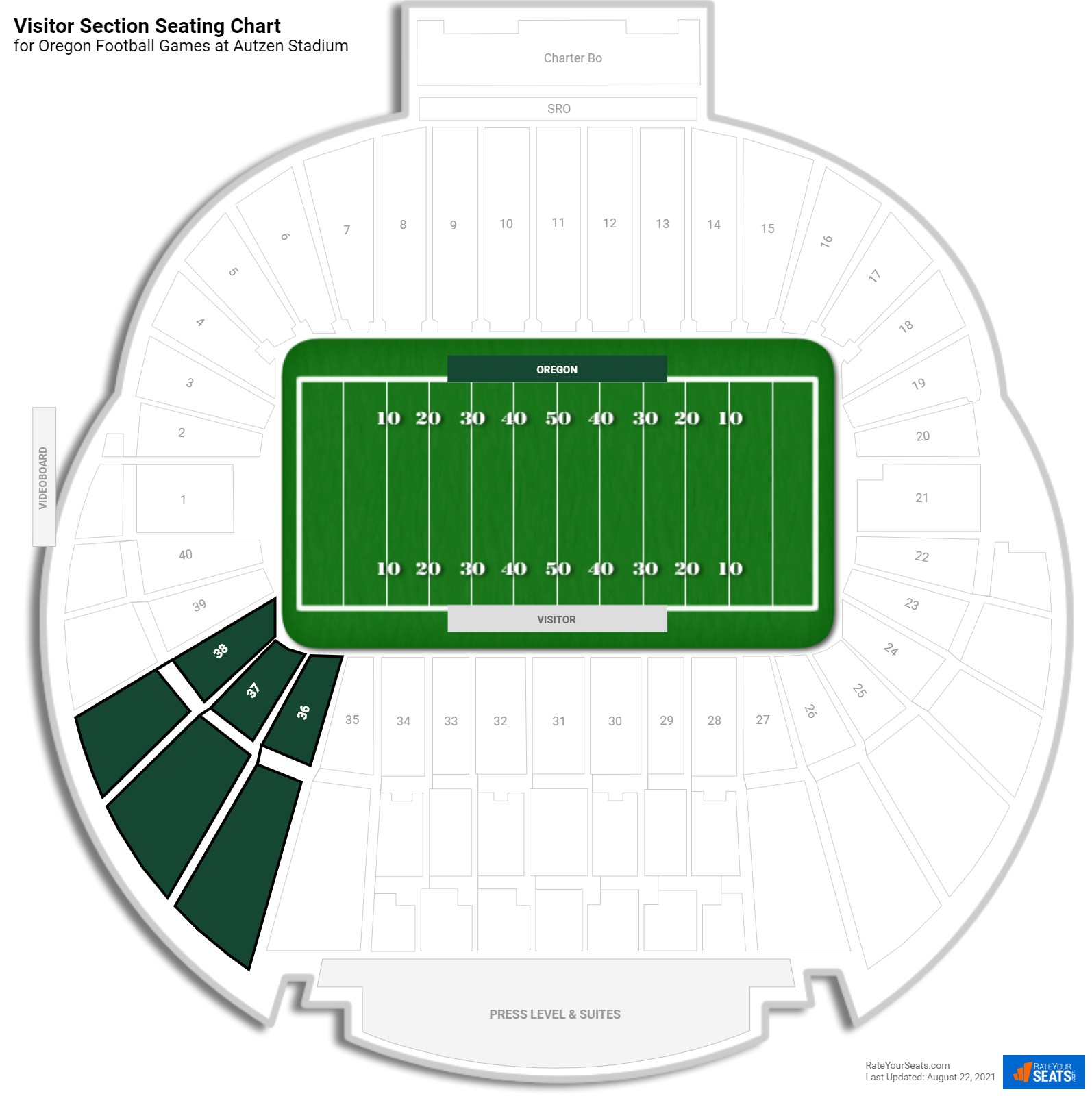 Autzen Stadium Seating Chart