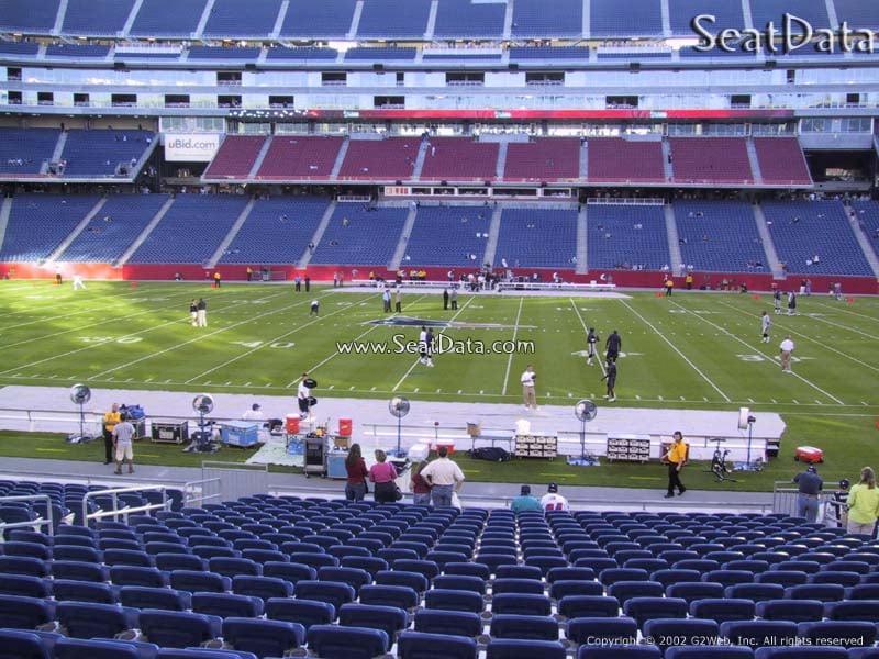 Gillette Stadium Section 109 Seat Views/SeatScore - RateYourSeats