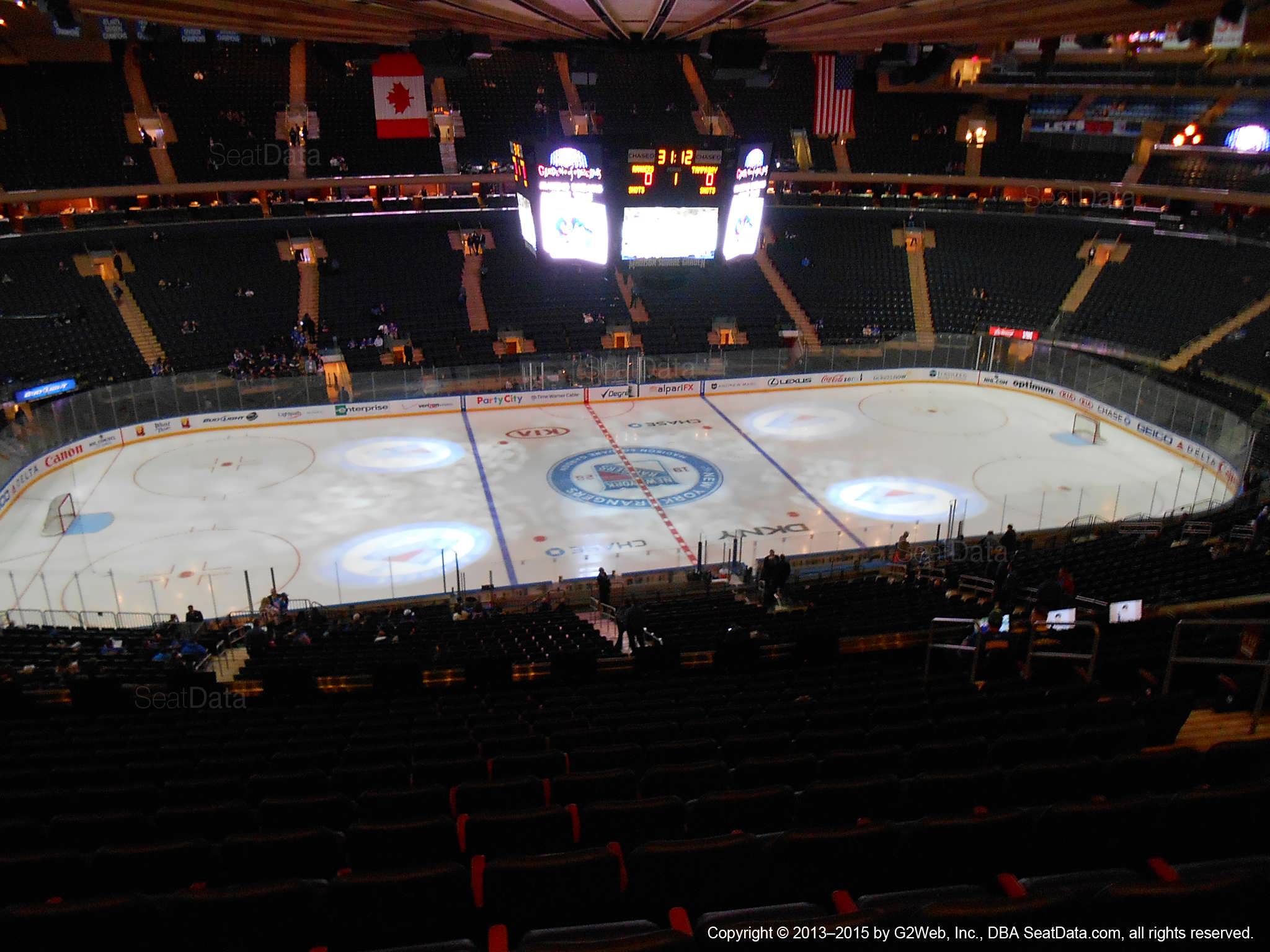 Madison Square Garden Section 210 - New York Rangers - RateYourSeats.com