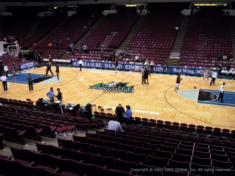 Target Center Section 110 - Minnesota Timberwolves - RateYourSeats.com