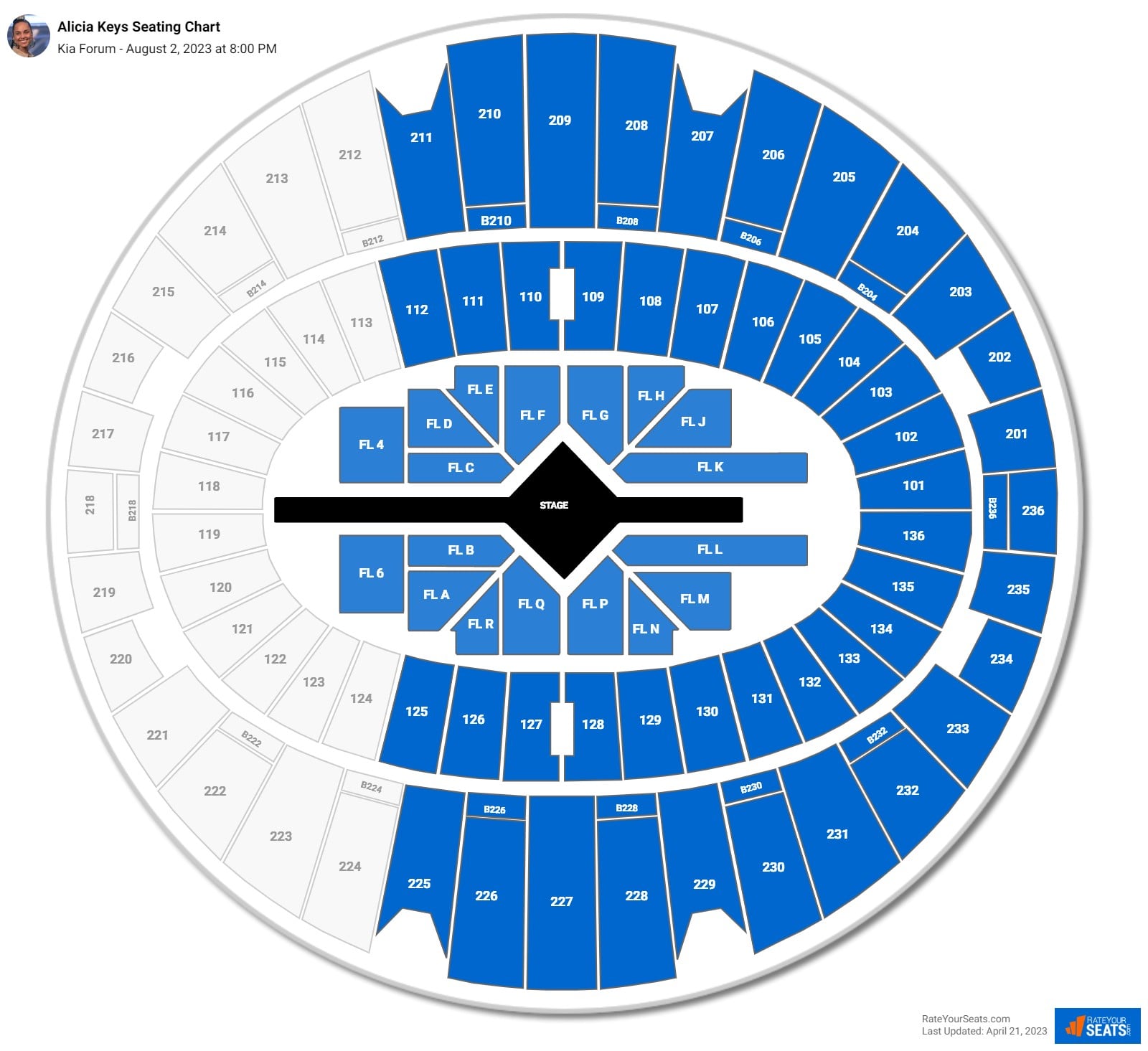 Kia Forum Seating Chart - RateYourSeats.com