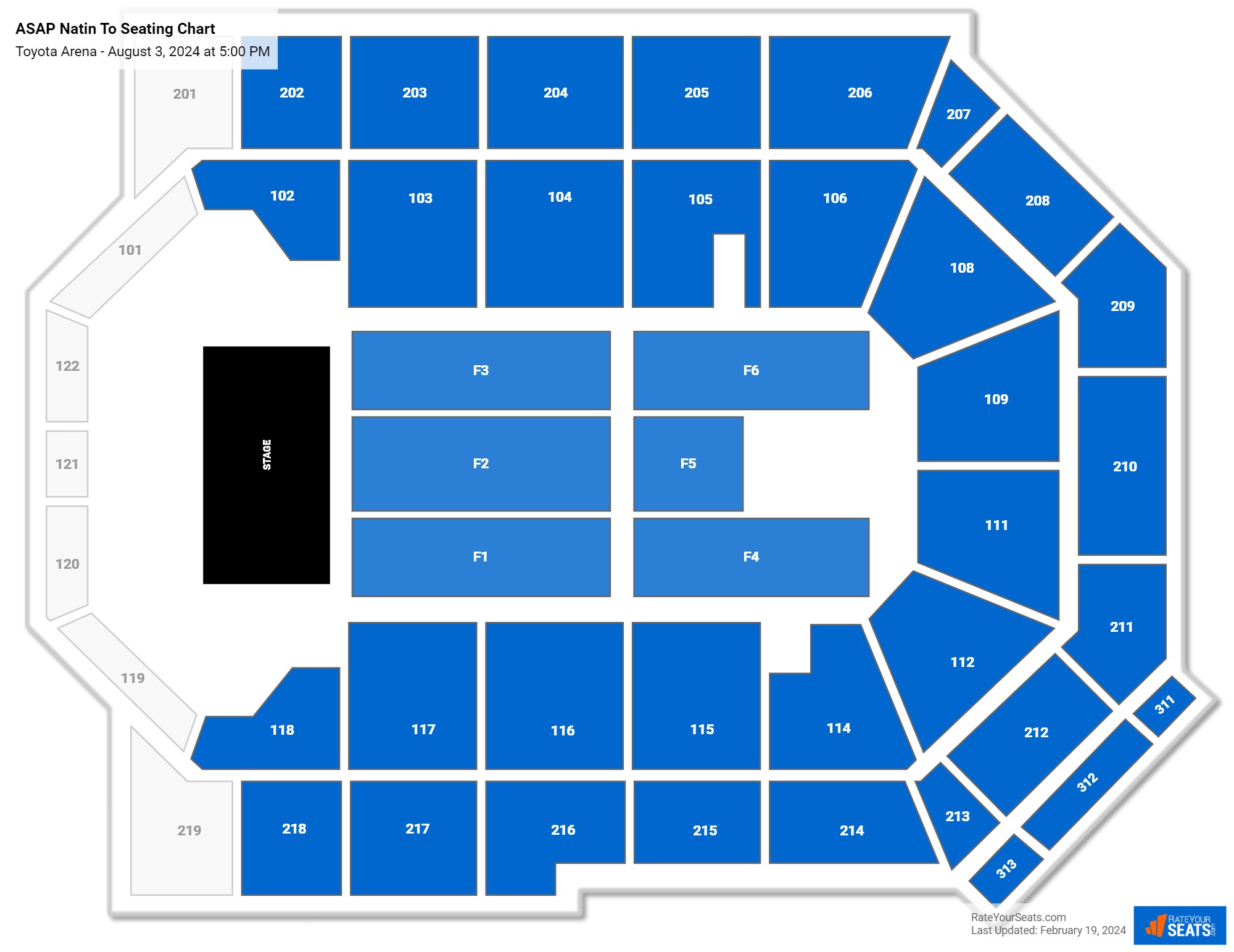 Toyota Arena Seating Chart - RateYourSeats.com