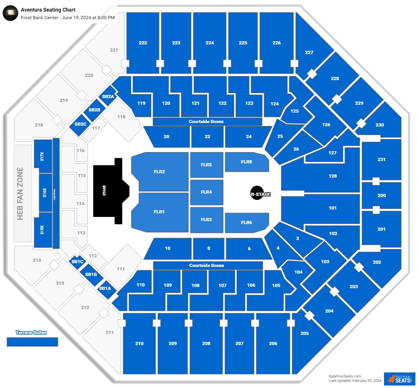 Frost Bank Center Concert Seating Chart - RateYourSeats.com