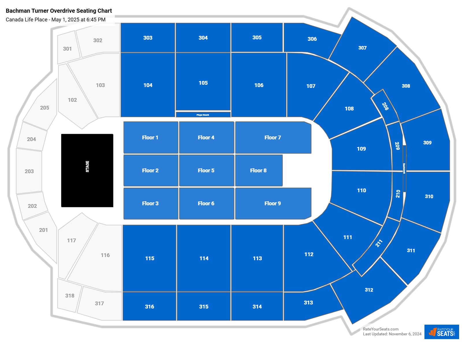 Canada Life Place Seating Chart - RateYourSeats.com