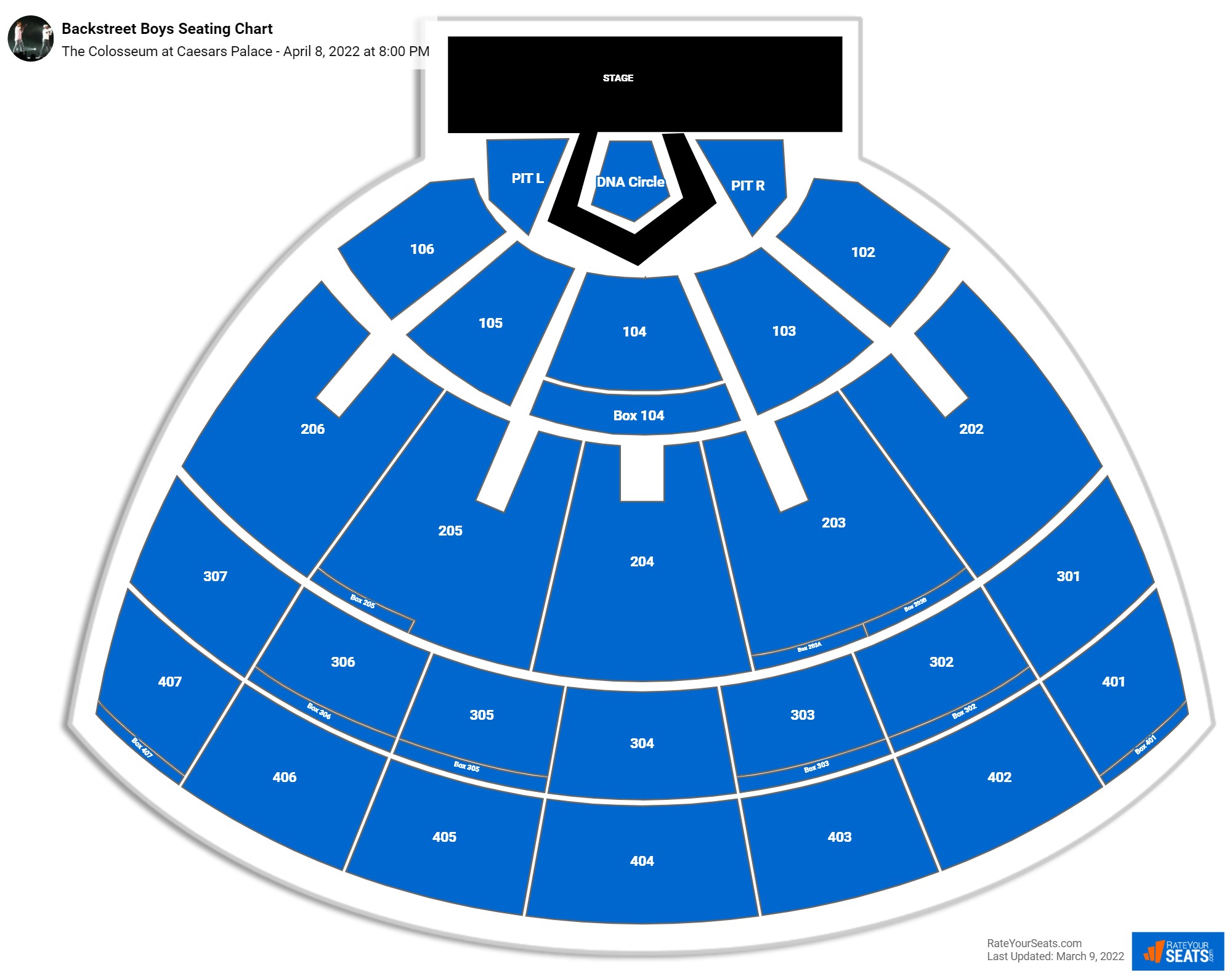 The Colosseum at Caesars Palace Seating Chart - RateYourSeats.com