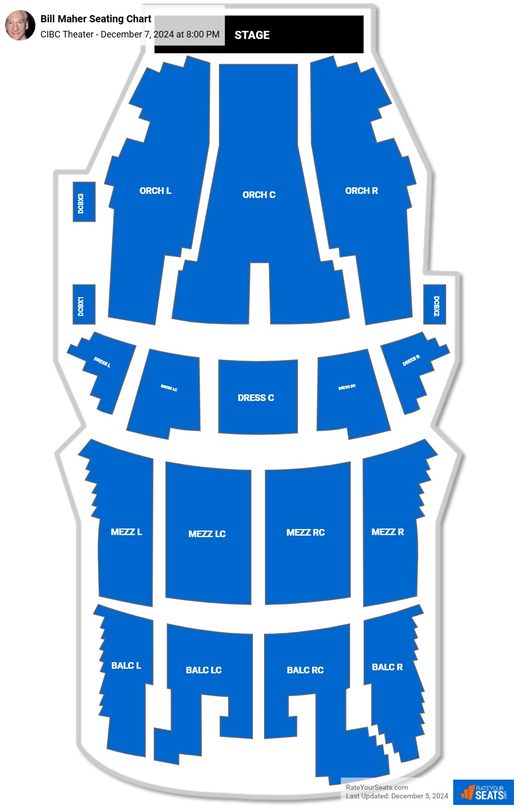 CIBC Theater Seating Chart - RateYourSeats.com