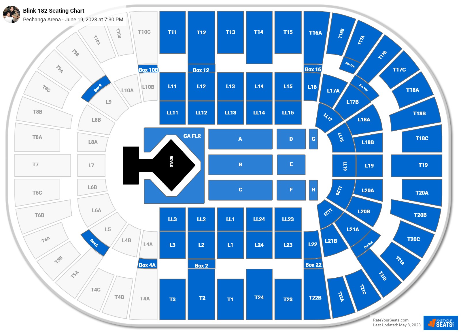 Pechanga Arena Seating Chart - RateYourSeats.com