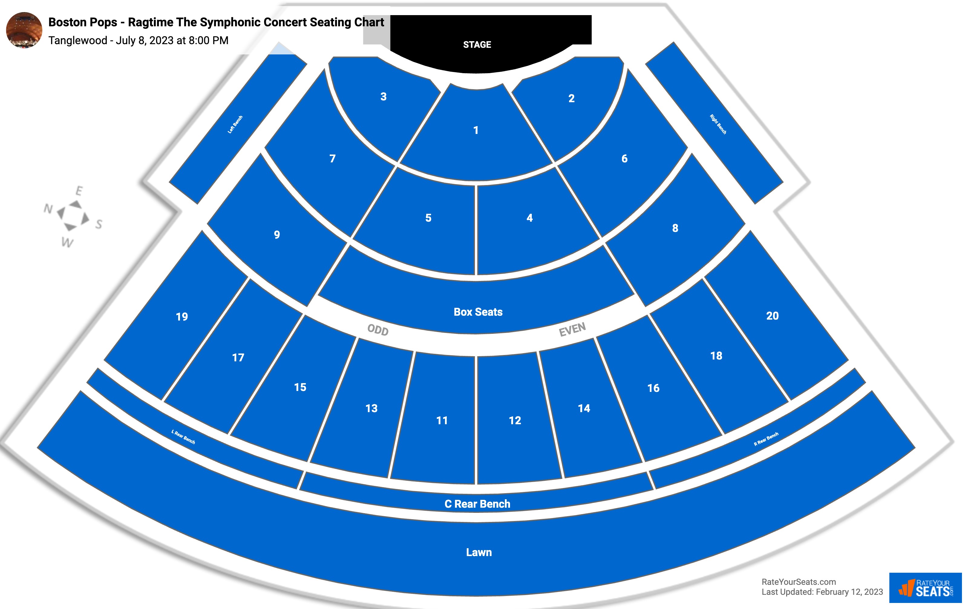 Tanglewood Seating Chart - RateYourSeats.com