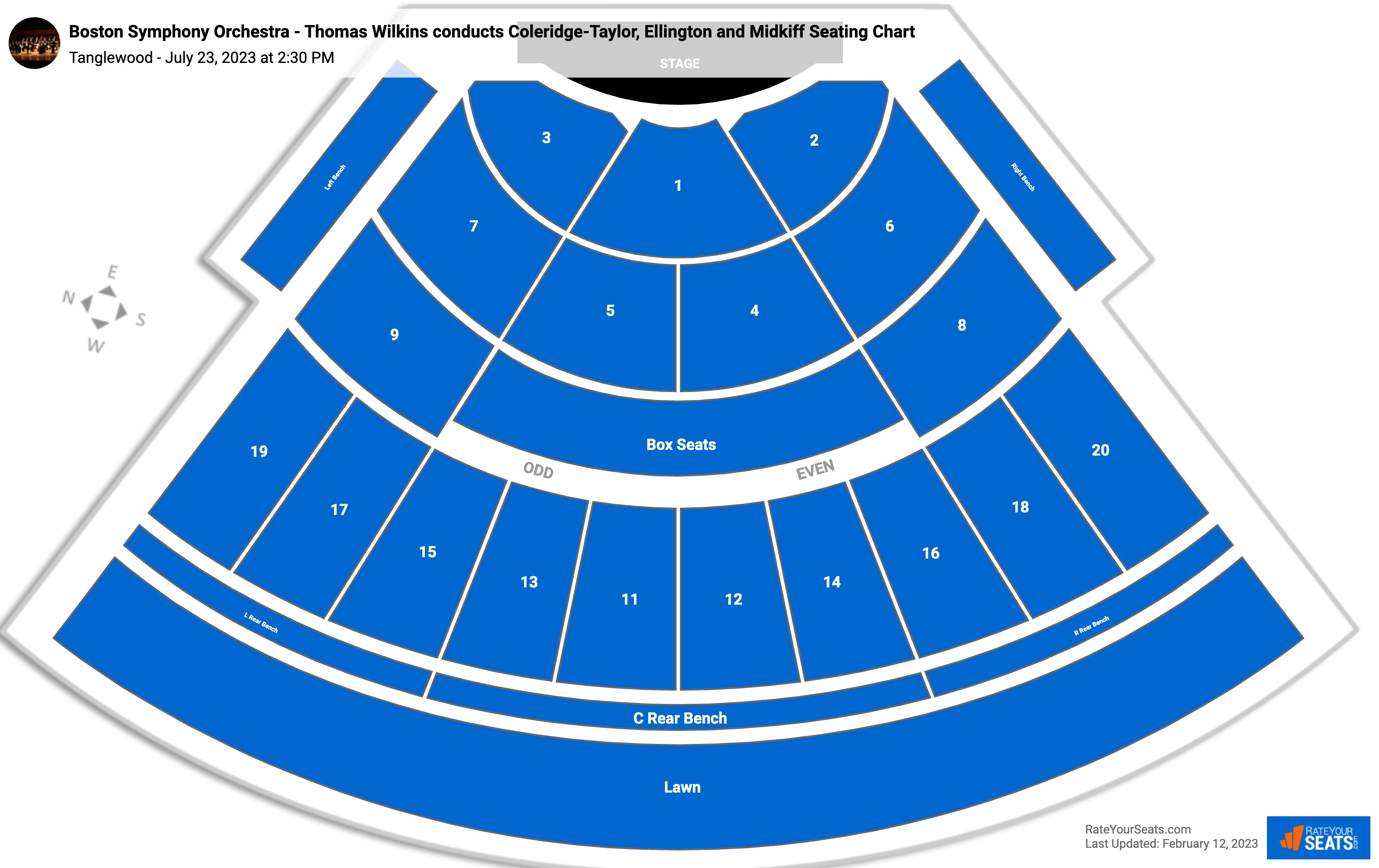 Tanglewood Seating Chart - RateYourSeats.com