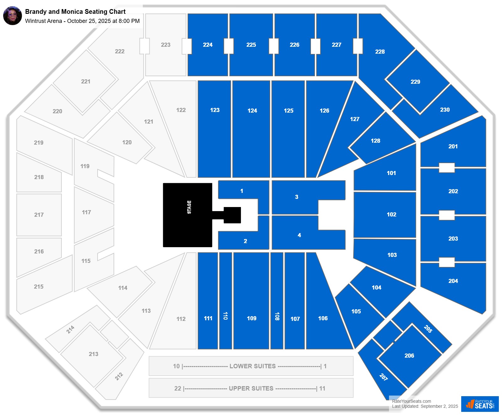 Wintrust Arena Concert Seating Chart - RateYourSeats.com