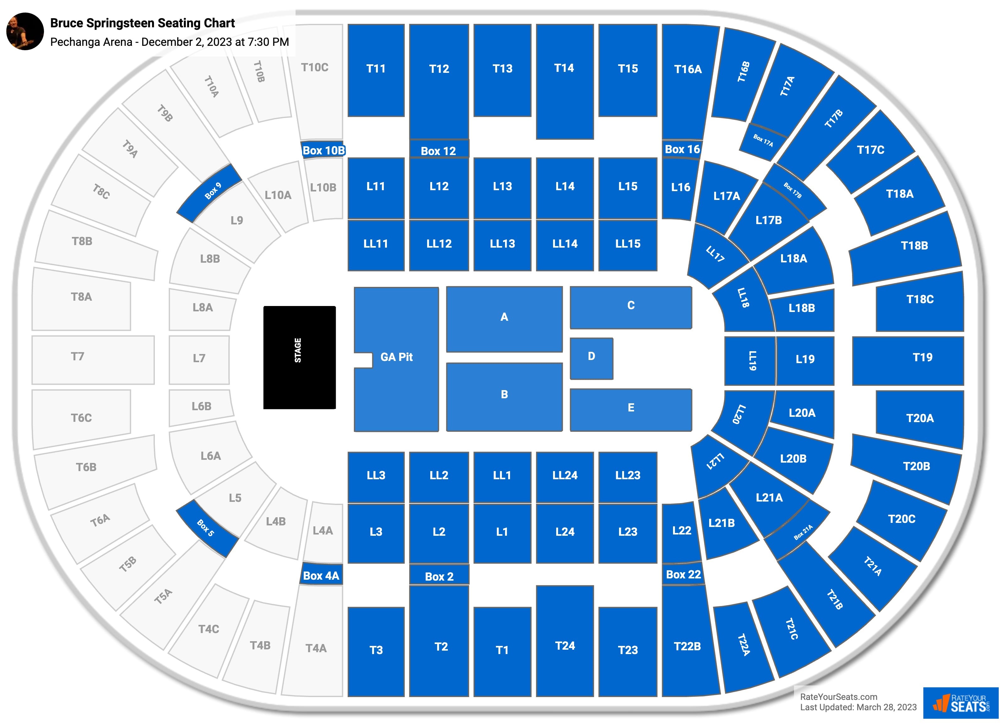 Pechanga Arena Seating Chart - RateYourSeats.com