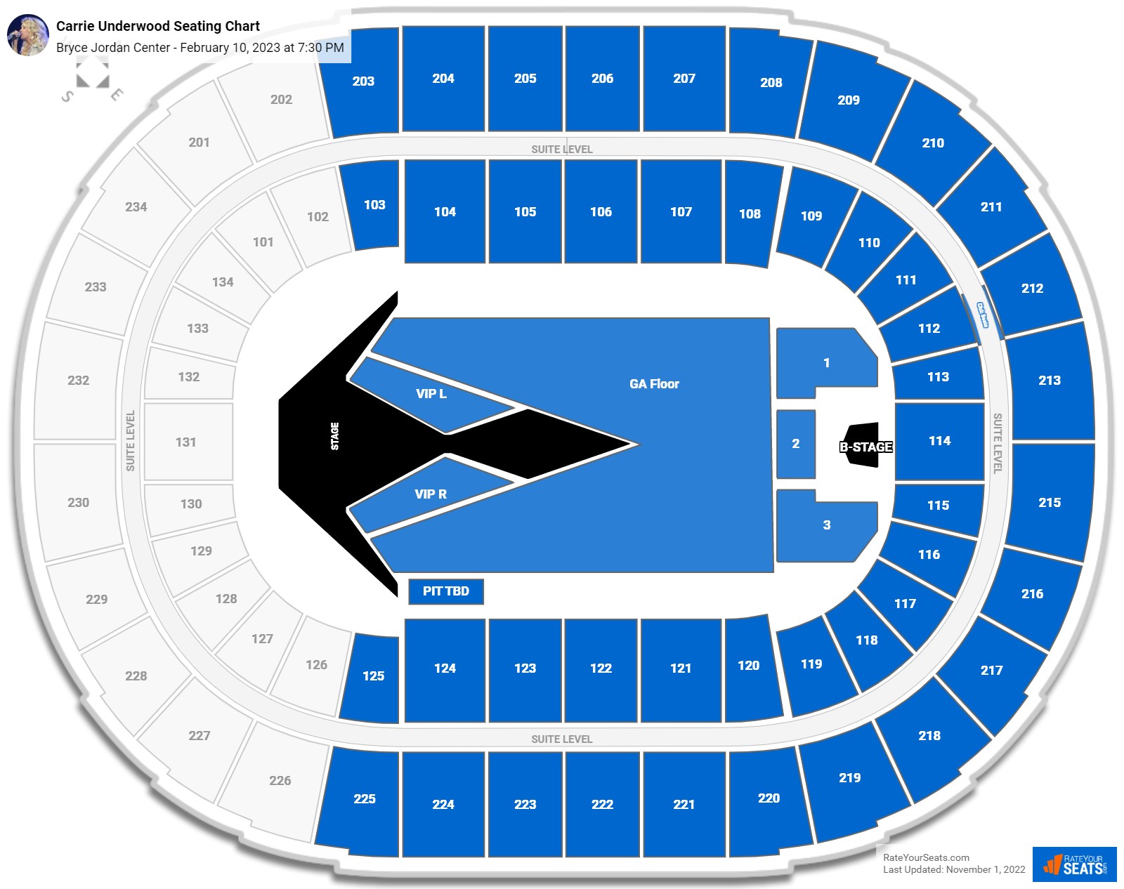 Bryce Jordan Center Concert Seating Chart - RateYourSeats.com Bryce Jordan Center Concert Seating Chart - RateYourSeats.com