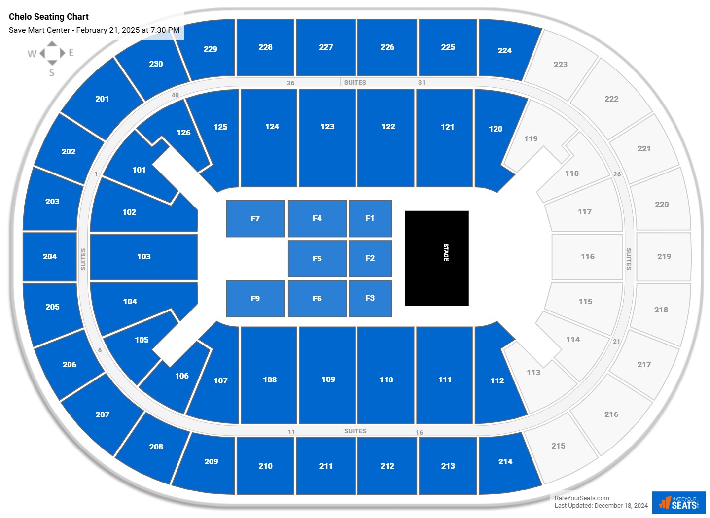 Save Mart Center Seating Chart - RateYourSeats.com