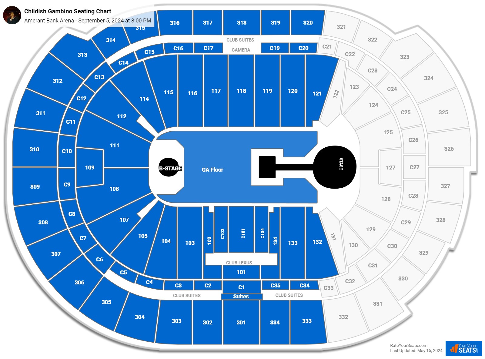 Amerant Bank Arena Concert Seating Chart (2025)