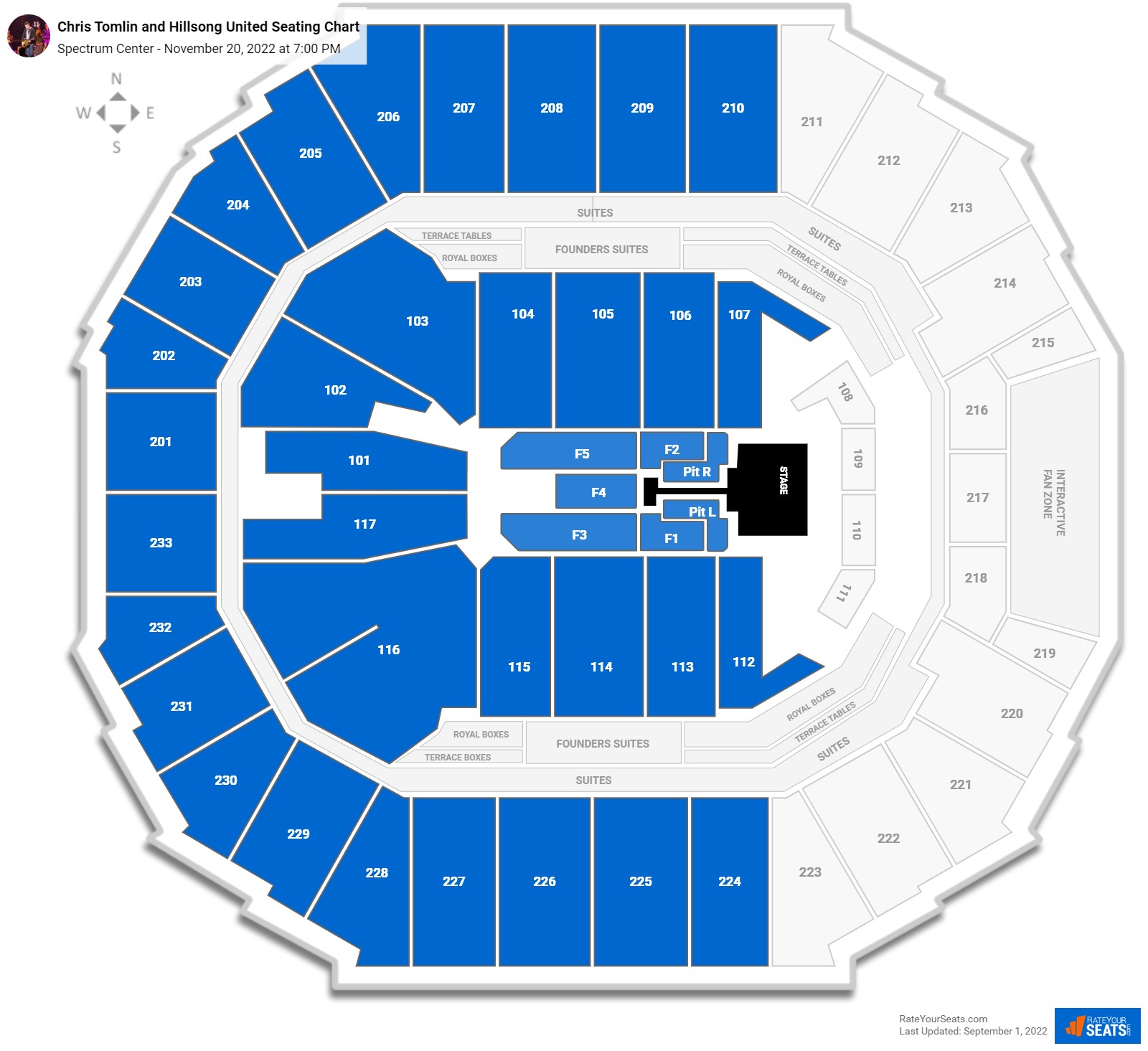 Spectrum Center Concert Seating Chart - RateYourSeats.com