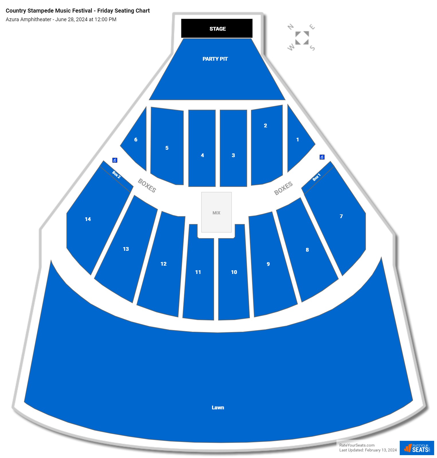Azura Amphitheater Seating Chart - RateYourSeats.com
