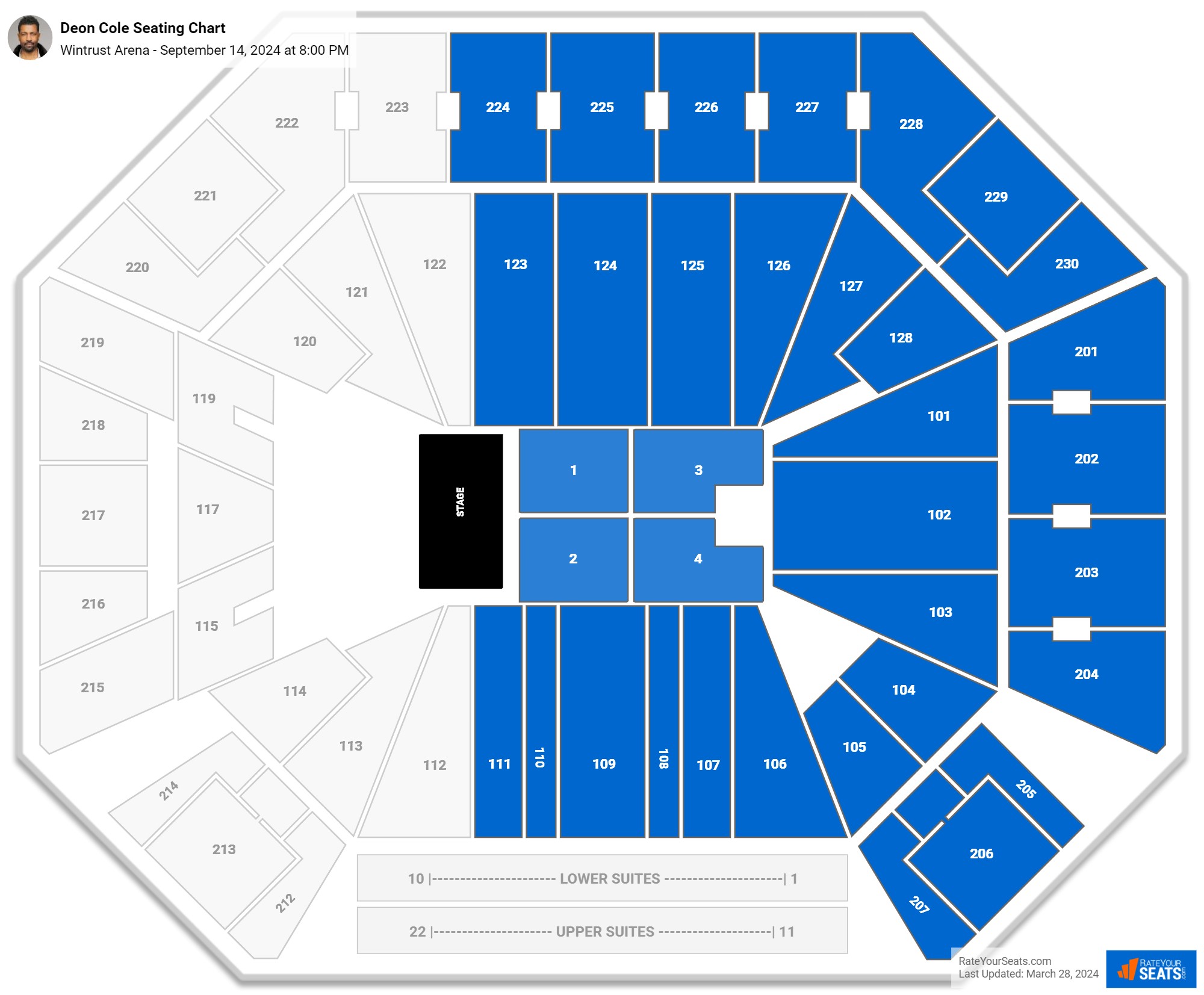 Wintrust Arena Concert Seating Chart - RateYourSeats.com