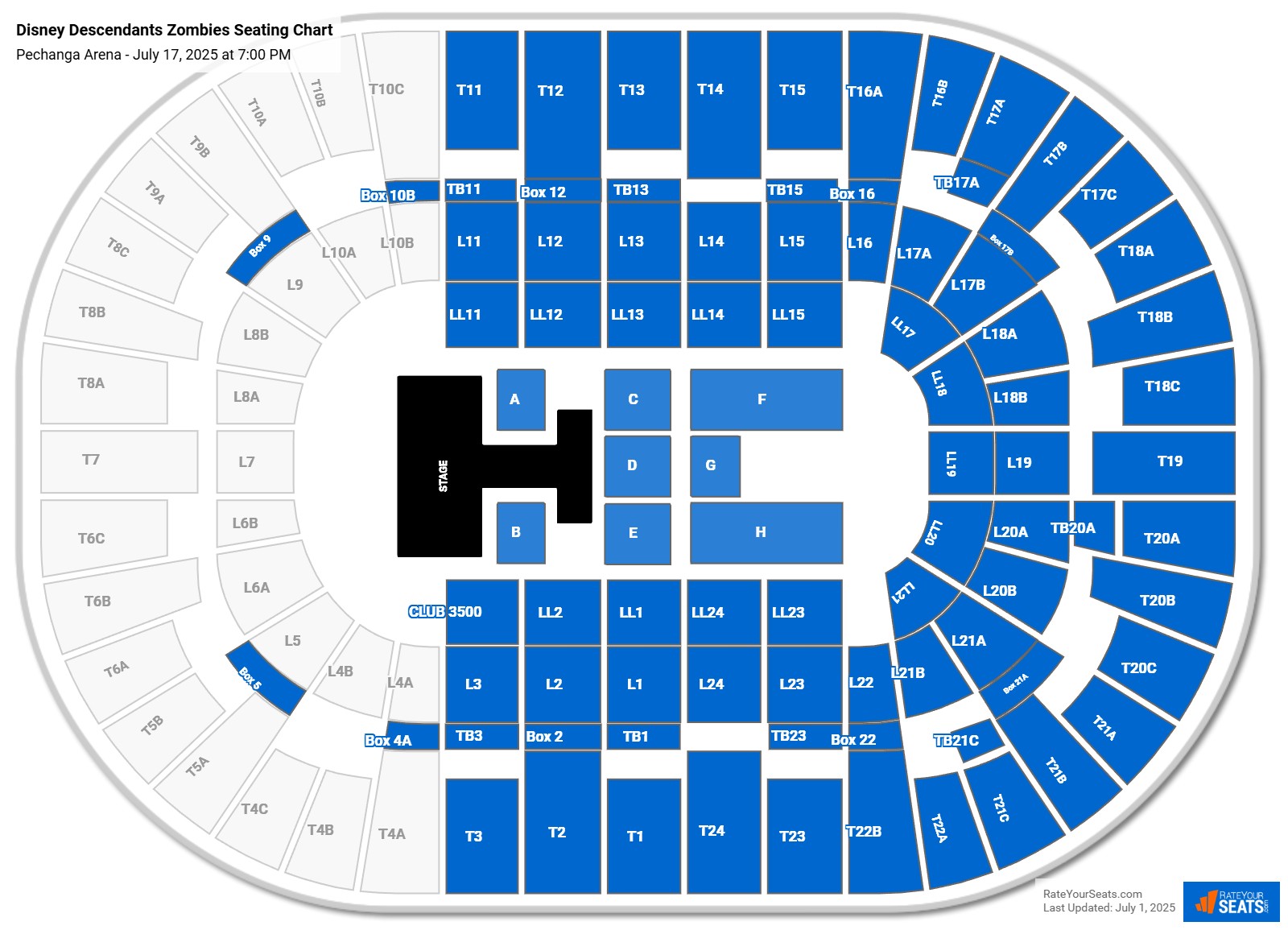 Pechanga Arena Seating Chart - RateYourSeats.com