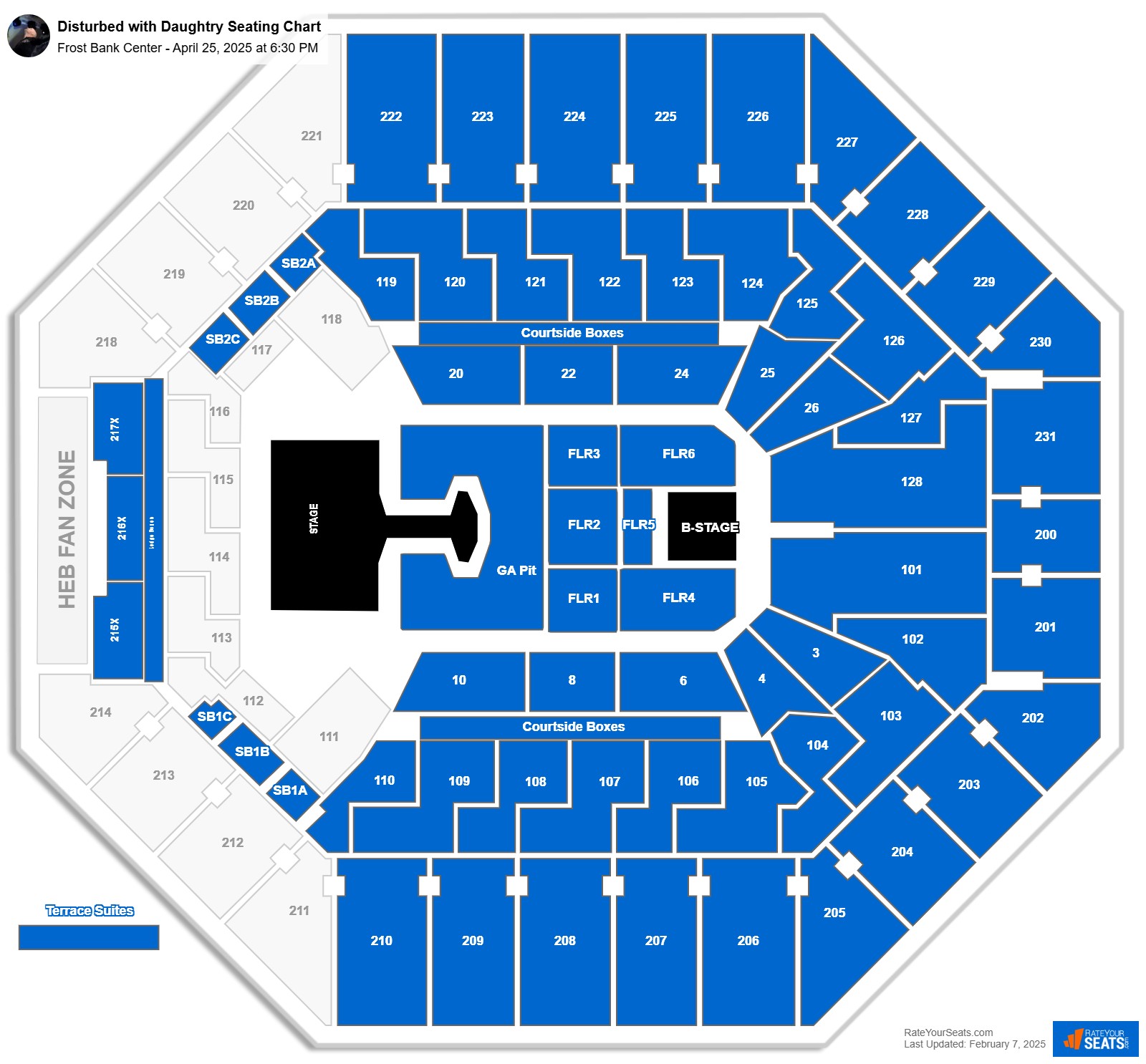 Frost Bank Center Concert Seating Chart - RateYourSeats.com