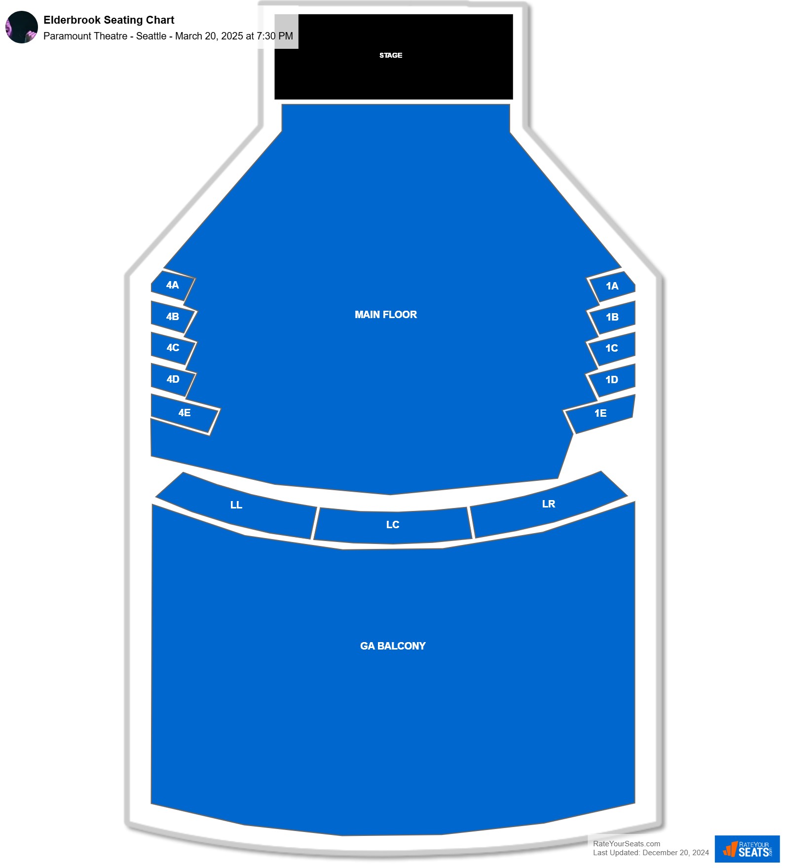 Paramount Theatre - Seattle Seating Chart - RateYourSeats.com
