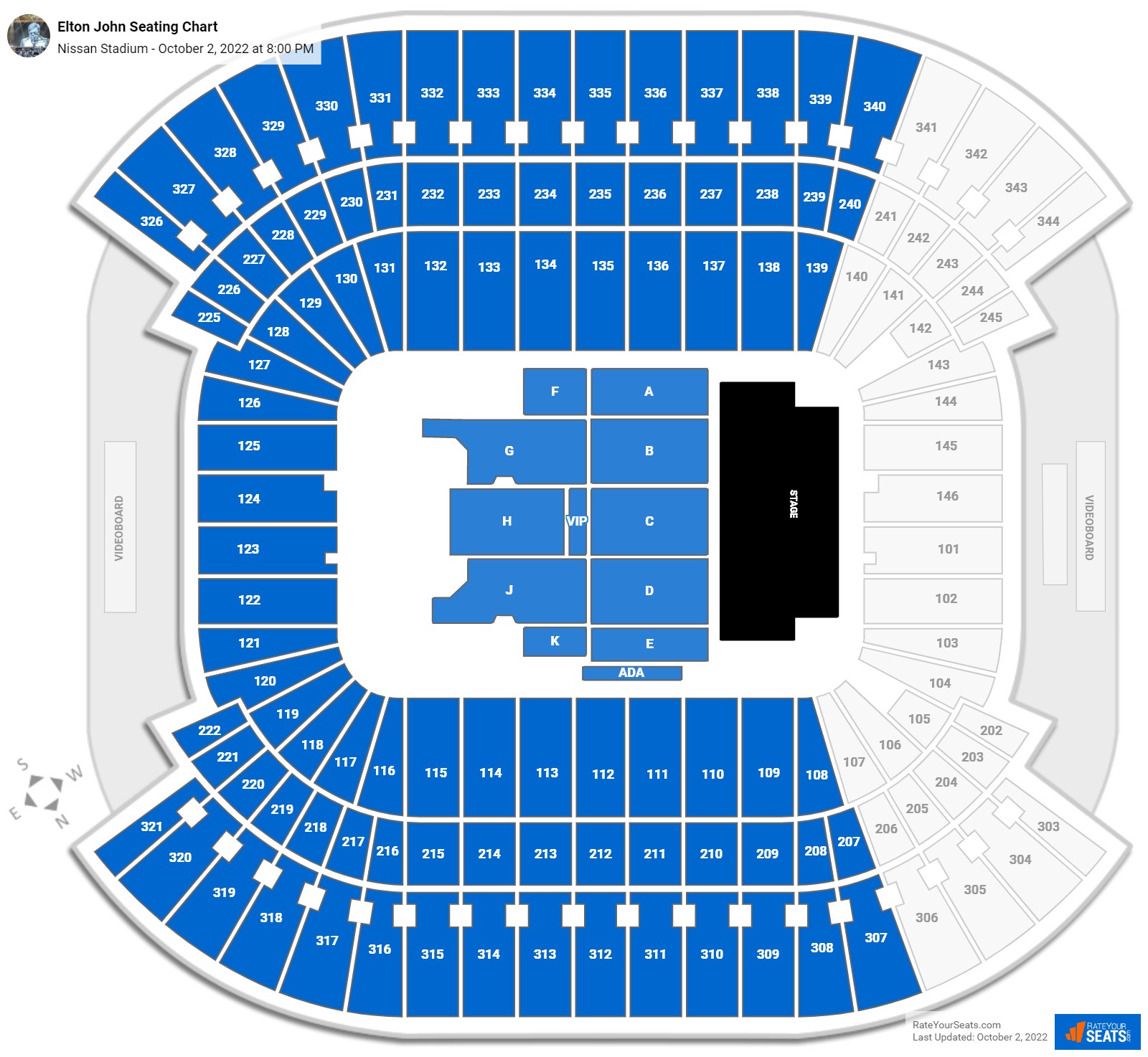 Dodger Stadium Gate Map
