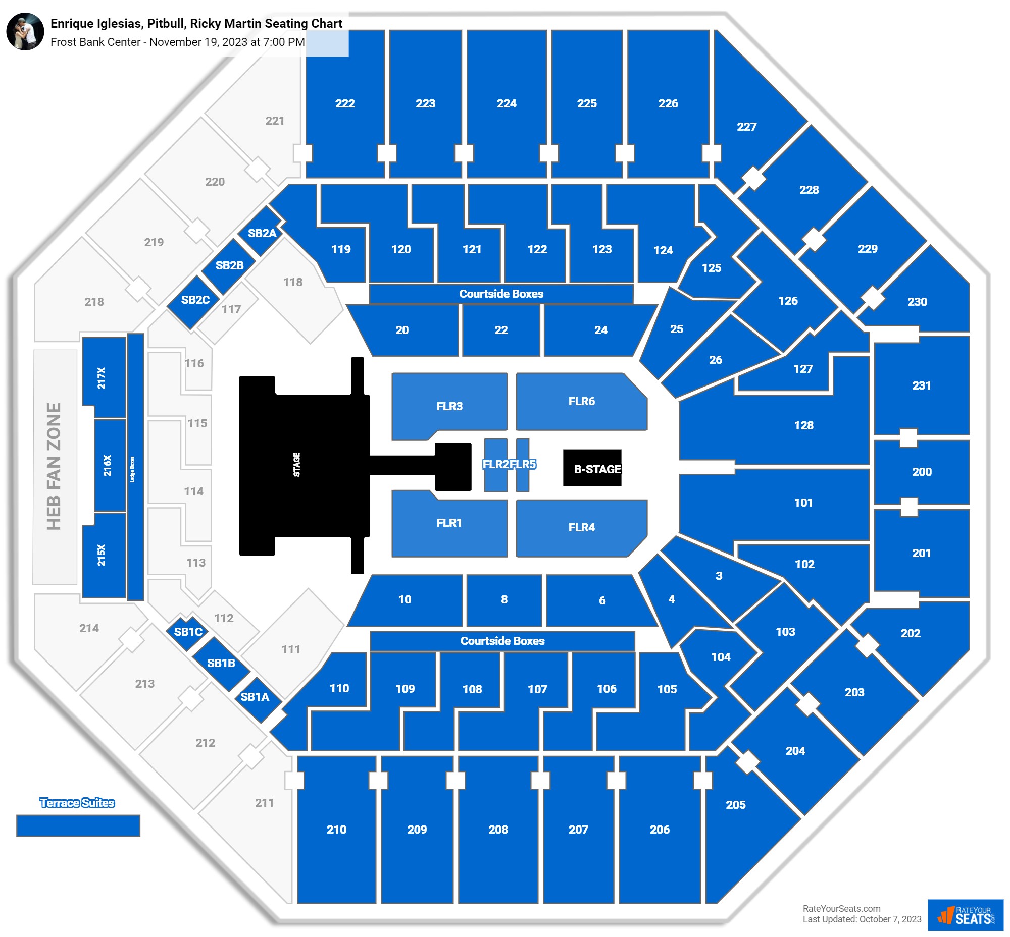 Frost Bank Center Concert Seating Chart - RateYourSeats.com