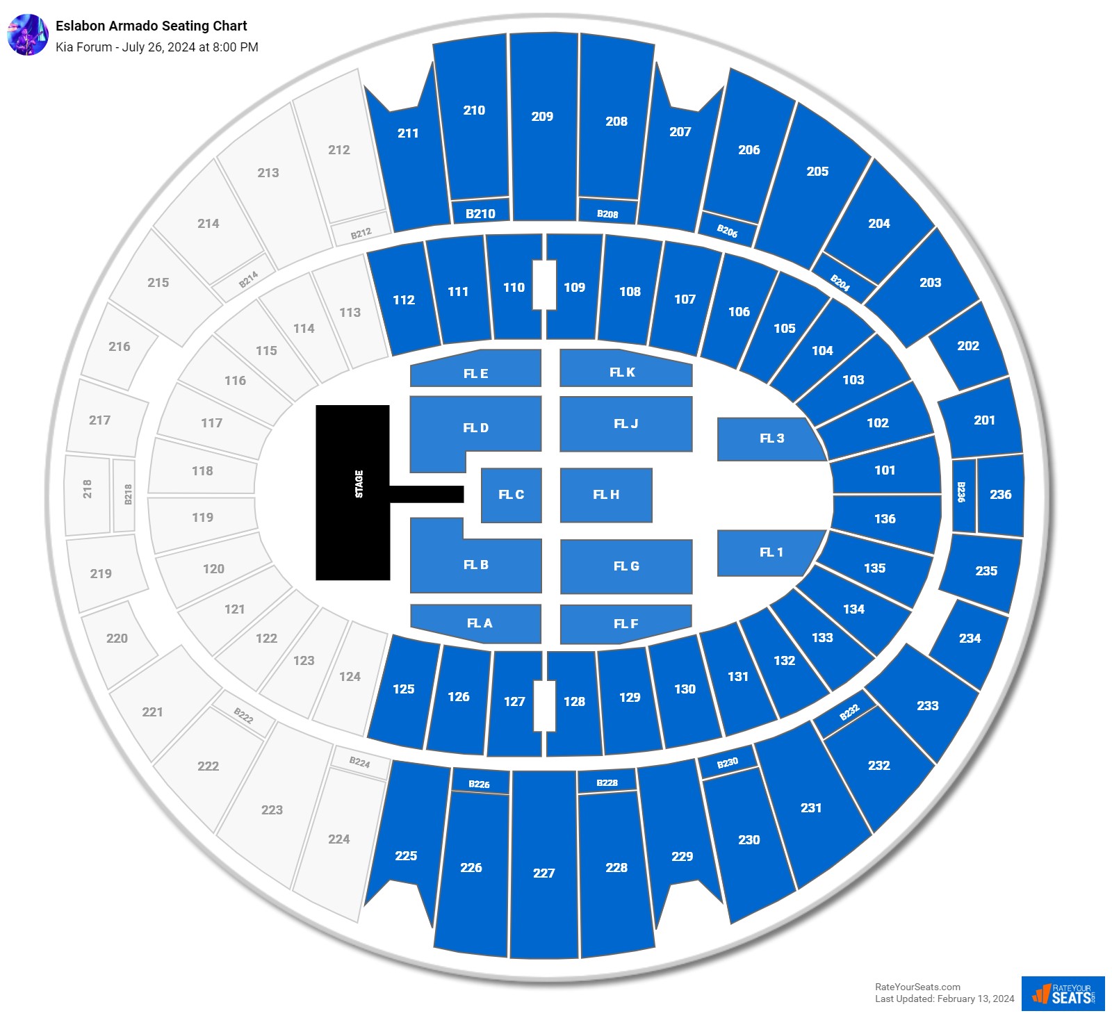 Kia Forum Seating Chart - RateYourSeats.com