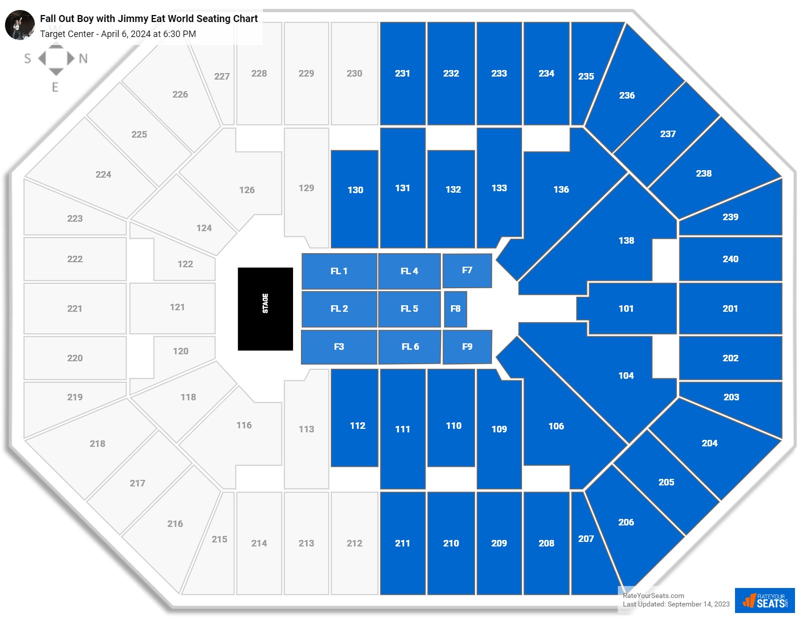 Target Center Concert Seating Chart - RateYourSeats.com