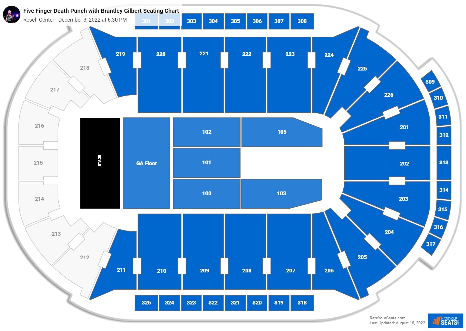 Resch Center Seating Chart - RateYourSeats.com