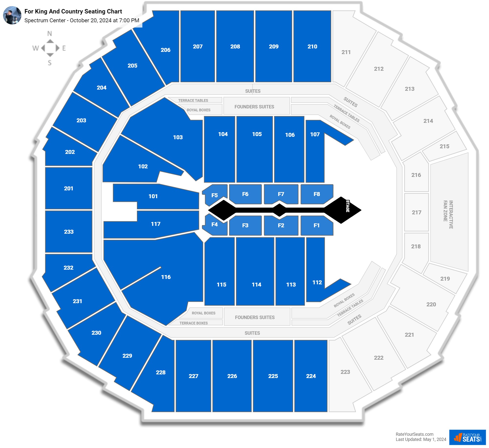 Spectrum Center Concert Seating Chart - RateYourSeats.com