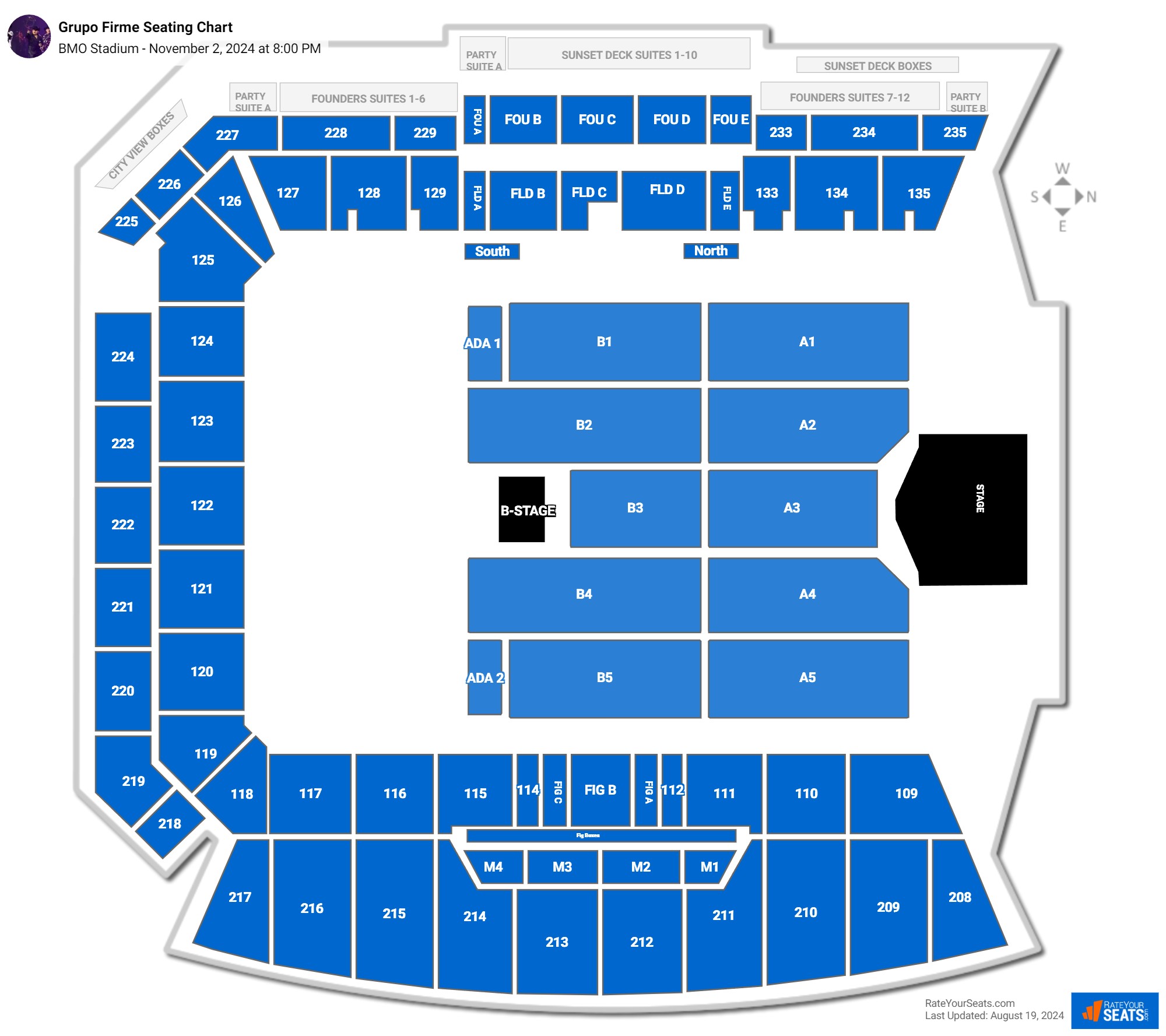 BMO Stadium Concert Seating Chart - RateYourSeats.com