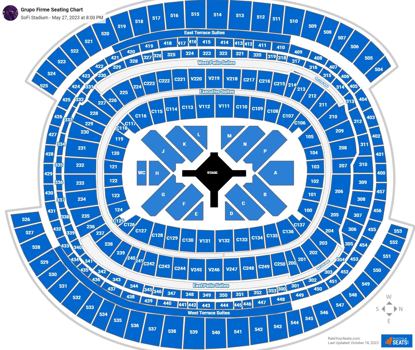 SoFi Stadium Concert Seating Chart - RateYourSeats.com SoFi Stadium Concert Seating Chart - RateYourSeats.com