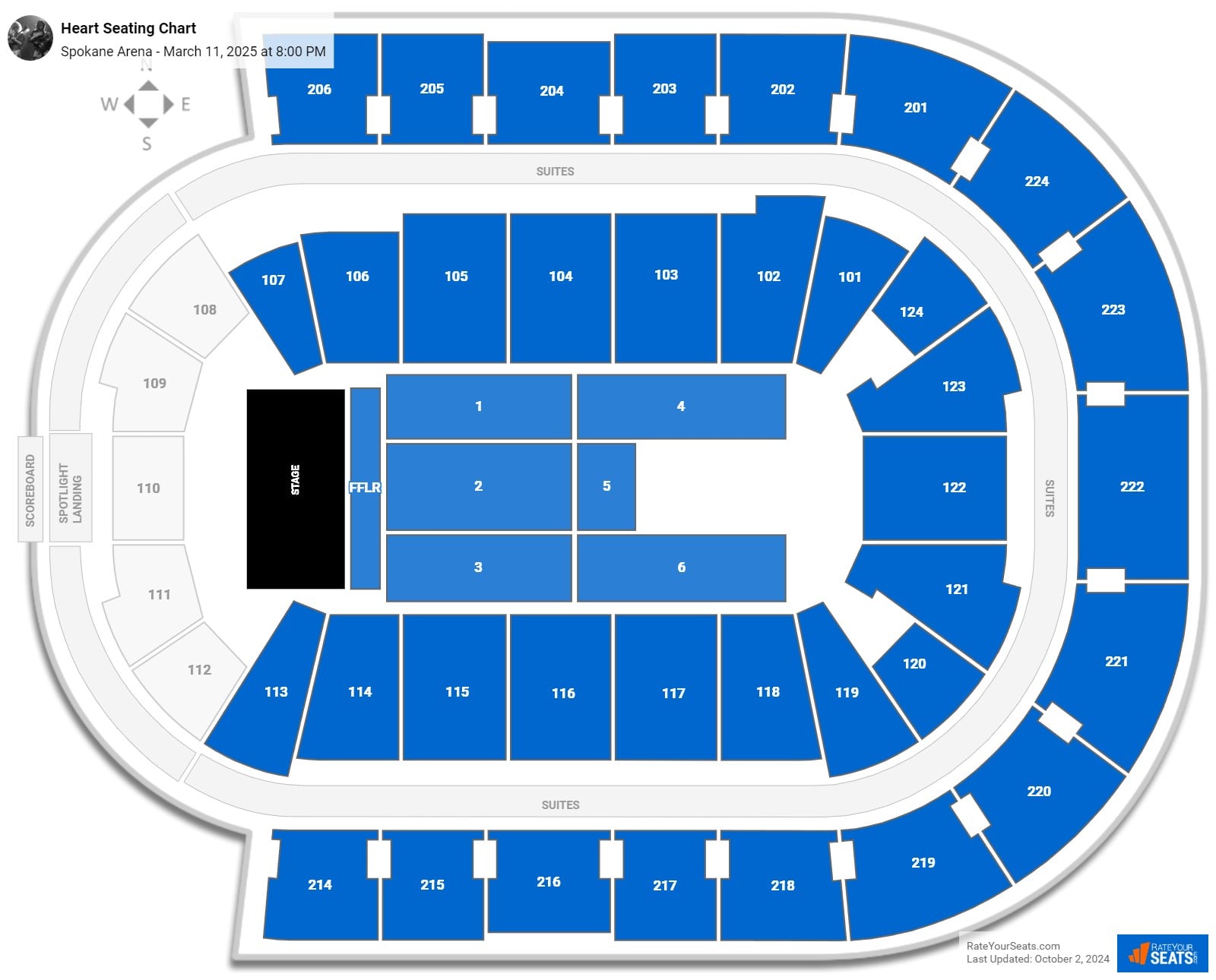 Spokane Arena Concert Seating Chart - RateYourSeats.com