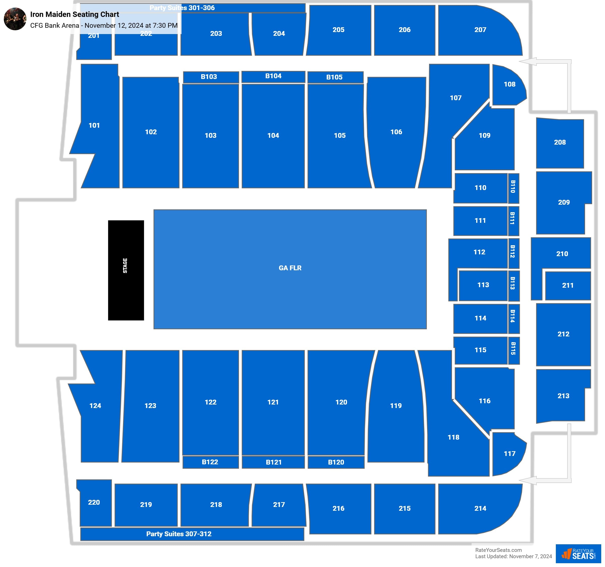 CFG Bank Arena Seating Chart - RateYourSeats.com