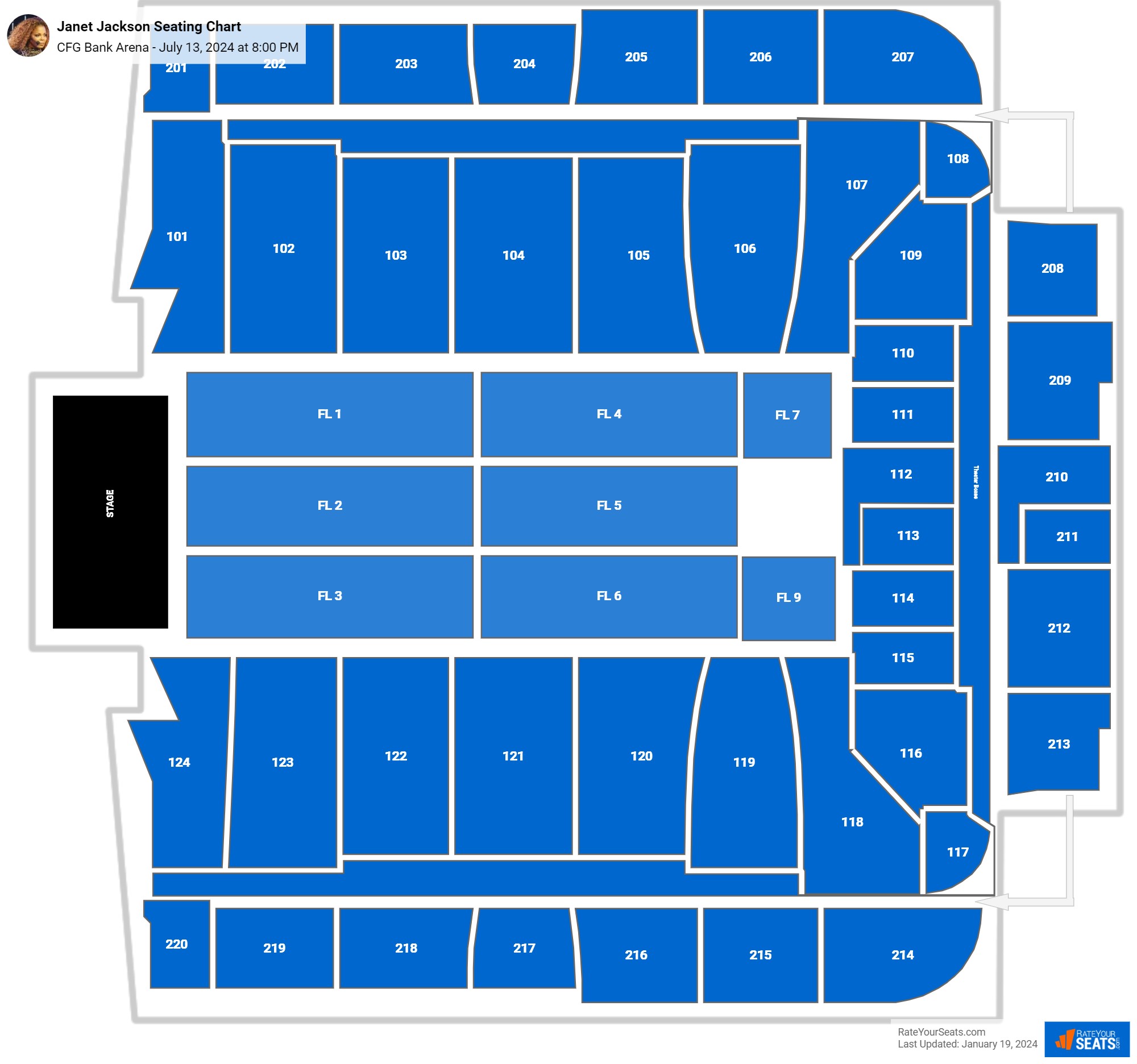 CFG Bank Arena Seating Chart - RateYourSeats.com