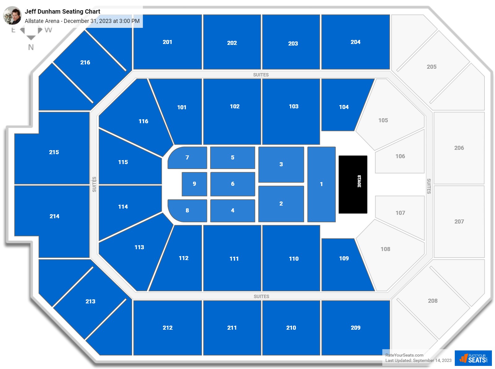 Allstate Arena Concert Seating Chart - RateYourSeats.com