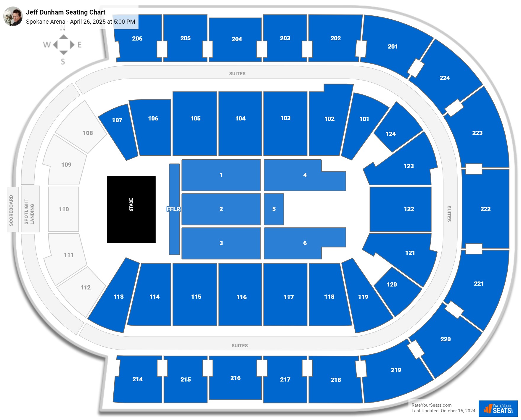 Spokane Arena Concert Seating Chart - RateYourSeats.com